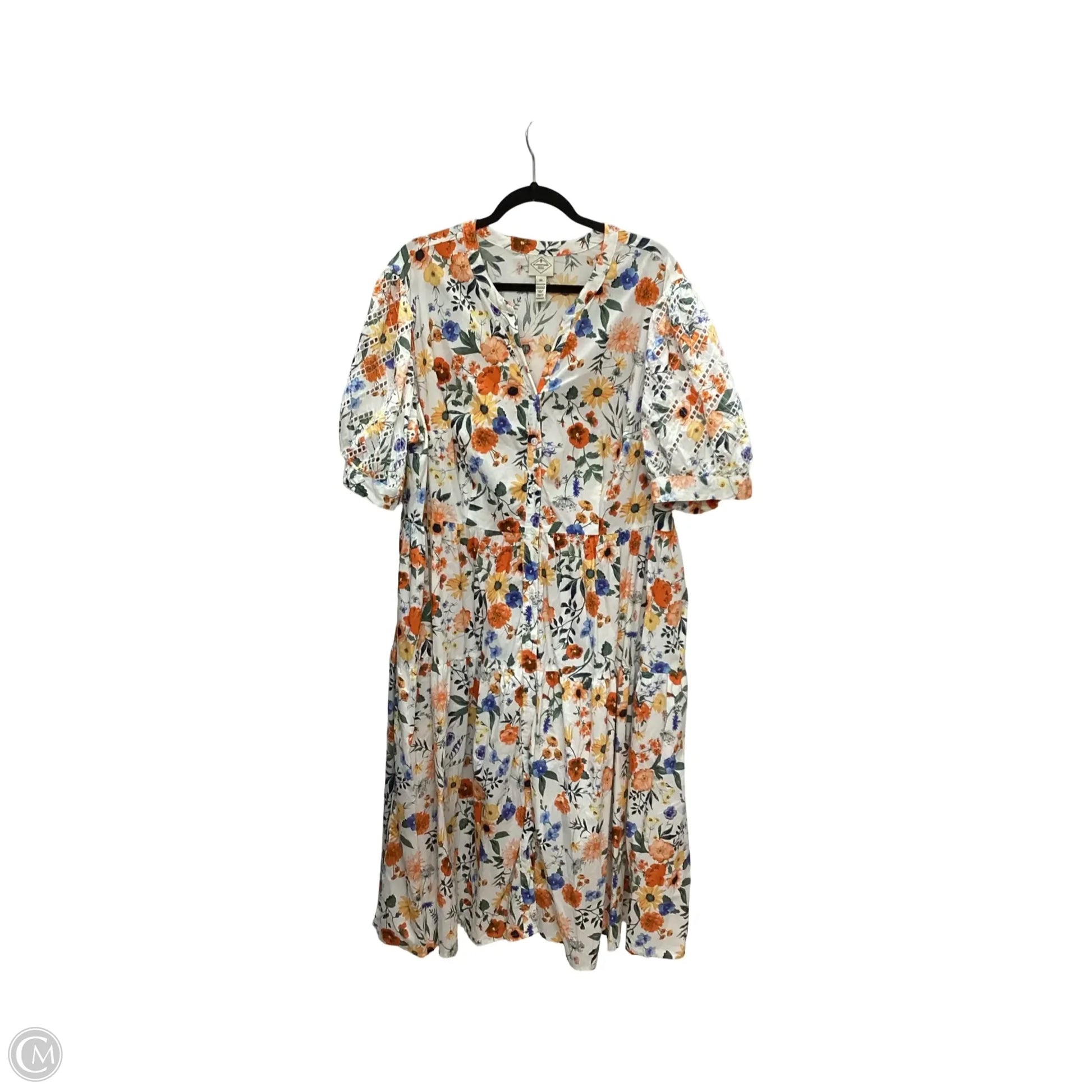 Dress Casual Midi By St Johns Bay In Floral Print, Size: 2x – Clothes ...